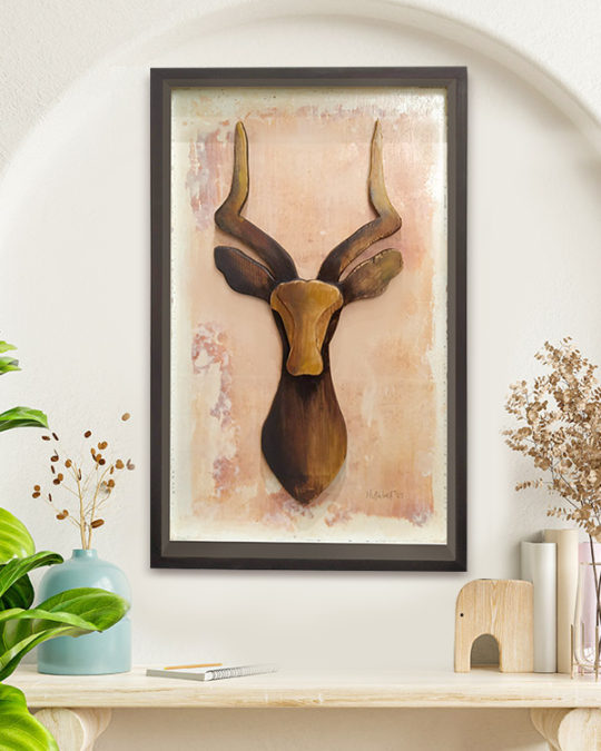 Deer Head Wall Décor – Viridian